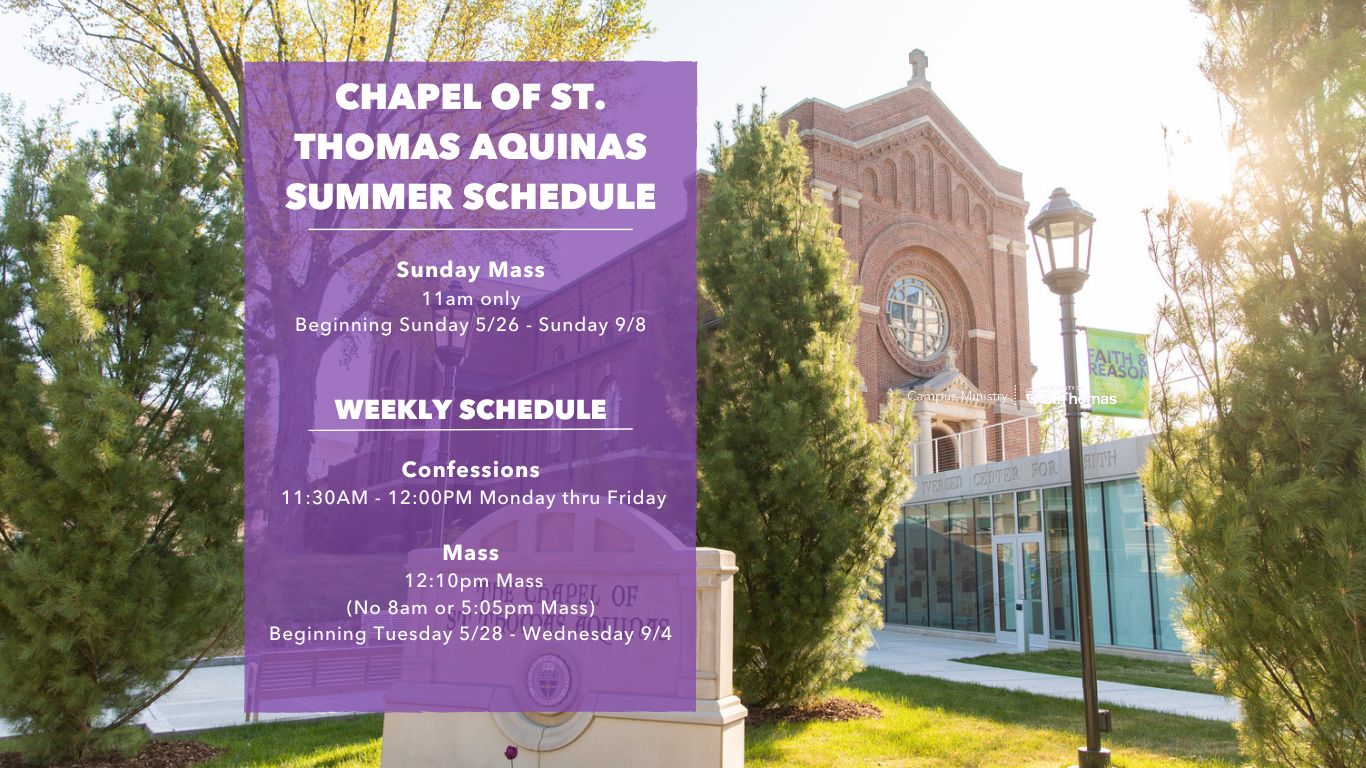 Mass Schedule | University of St. Thomas - Minnesota